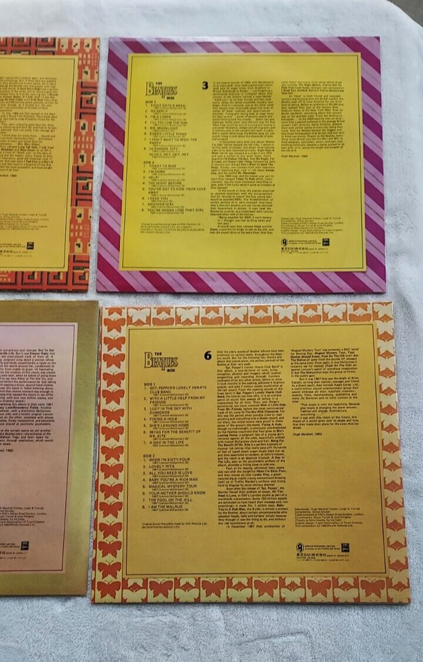 The Beatles Box From Liverpool Japanese Import Box Set EMI Odeon 8 ...