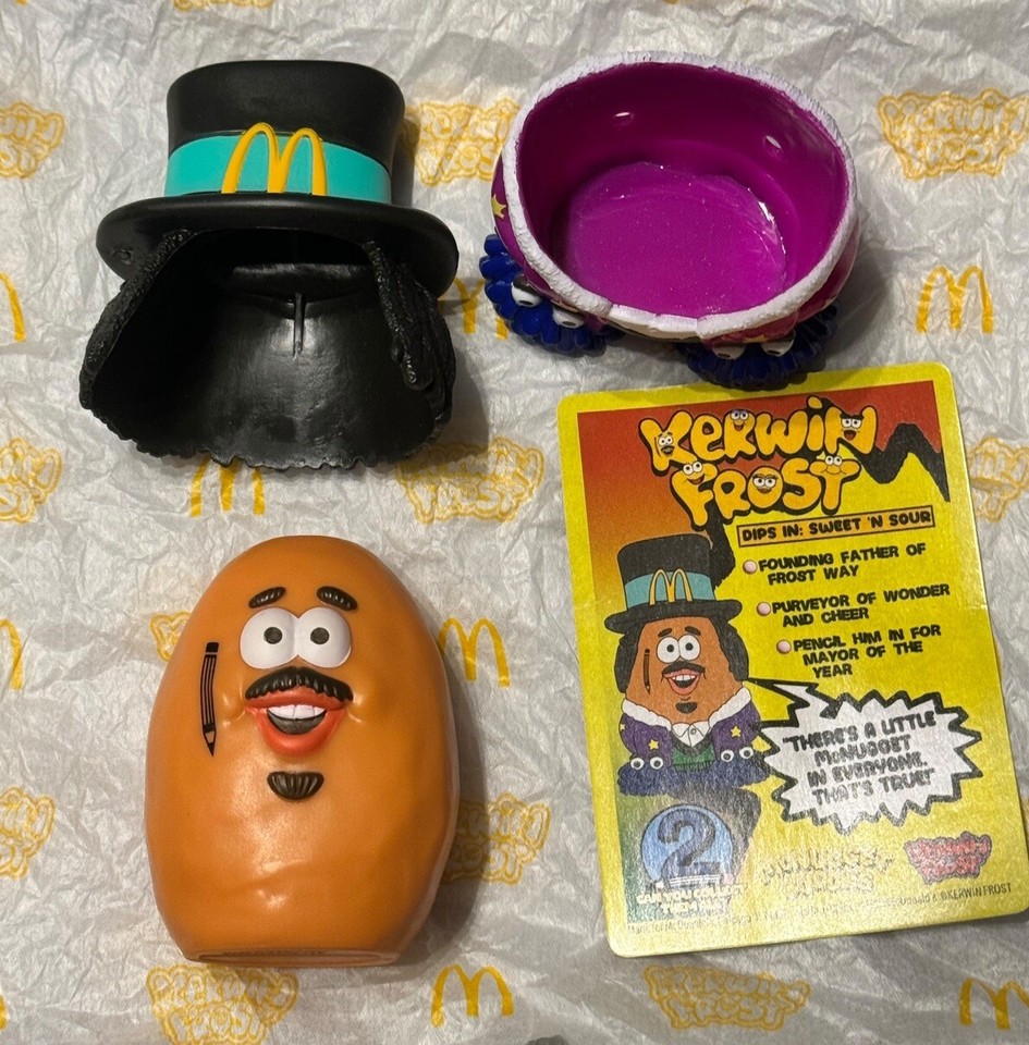 NIB McDonalds McNugget Buddies KERWIN FROST Nugget Adult Happy Meal Toy ...