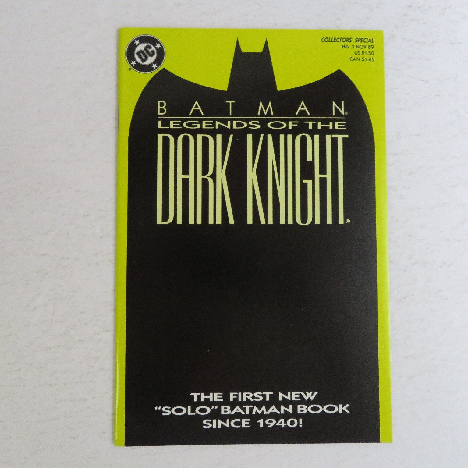 Batman Legends of the Dark Knight 1 (1989) Shaman Yellow Cover DC ...