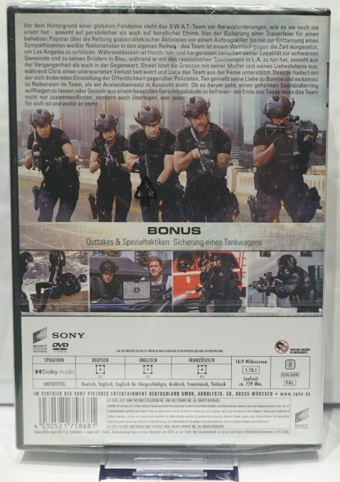 SWAT / Season 4 / DVD / New / Sealed / Shemar Moore / German Import ...