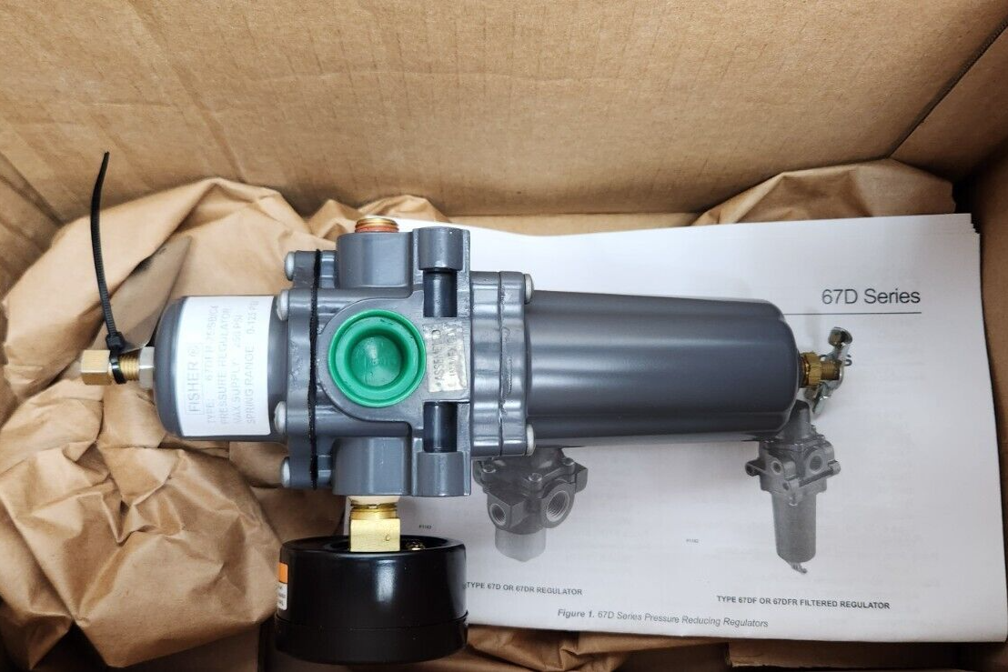 Fisher 1/2" NPT 0-60psi Pressure Regulator 67DFR for sale online | eBay