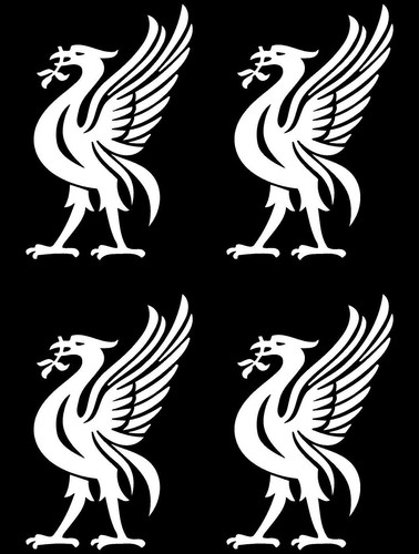 Liverpool symbol Vinyl Decals car laptop Stickers Set of 4 | eBay