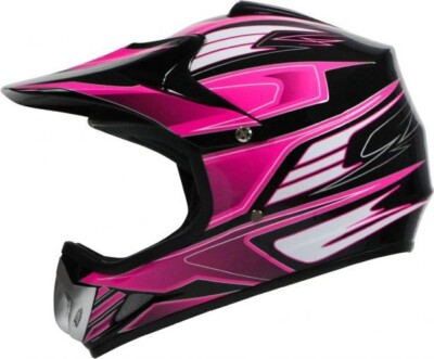 PHX Zone 3 Youth Helmet Pitster Pro Gio ATV UTV 4x4 Tempest Gloss Pink ...
