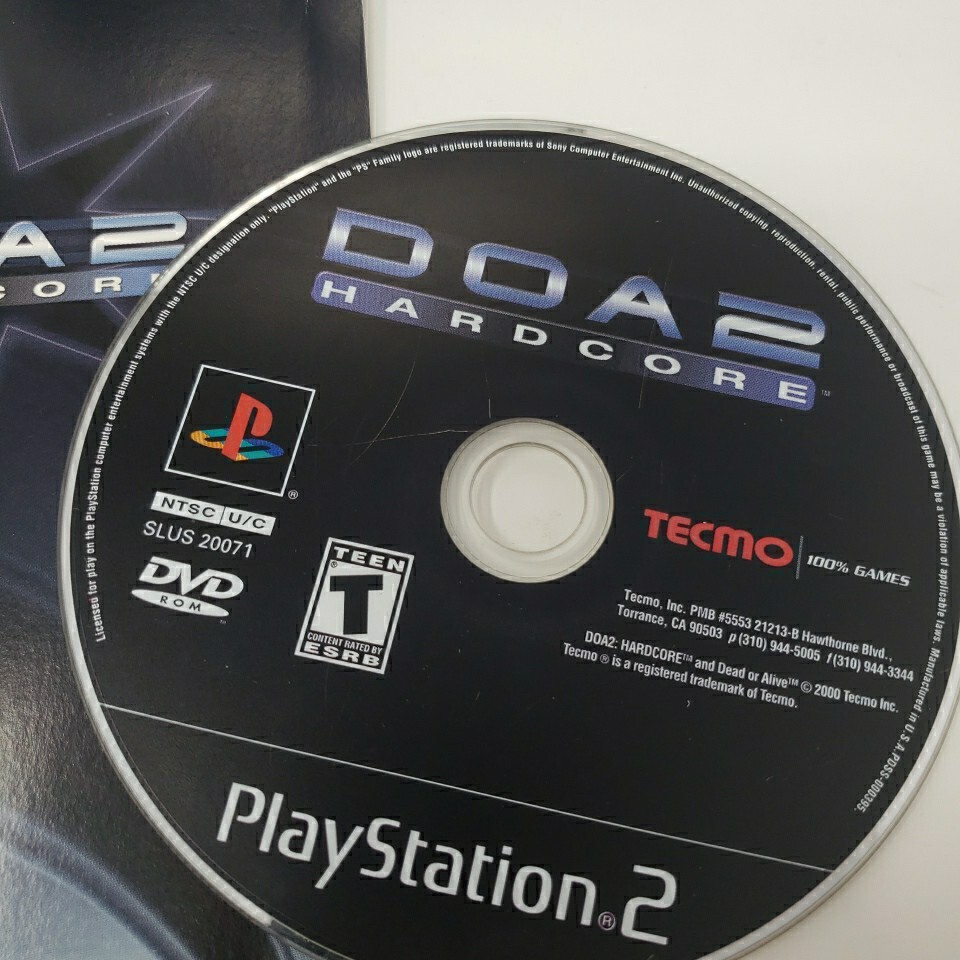 DOA2: Hardcore (Sony PlayStation 2, 2000) Dead Or Alive 2 PS2 W/Manual 18946010175 | eBay