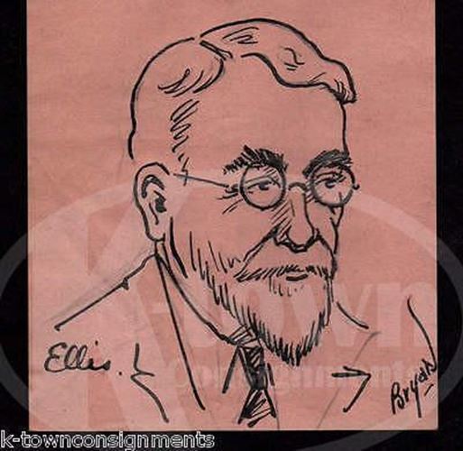 Pennsylvania Railroad Employee Mr Ellis Signed Jack Bryan Cartoon Ink ...