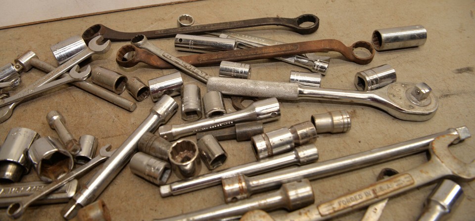 Vintage mechanic tool all US made Craftsman Mac Proto wrench ratchet ...