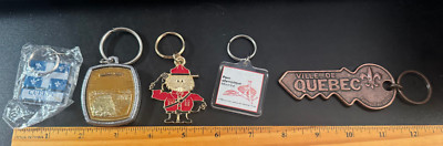 Lot of 5 Canada keychains - Quebec - Niagara - Royal Mounted Beaver | eBay