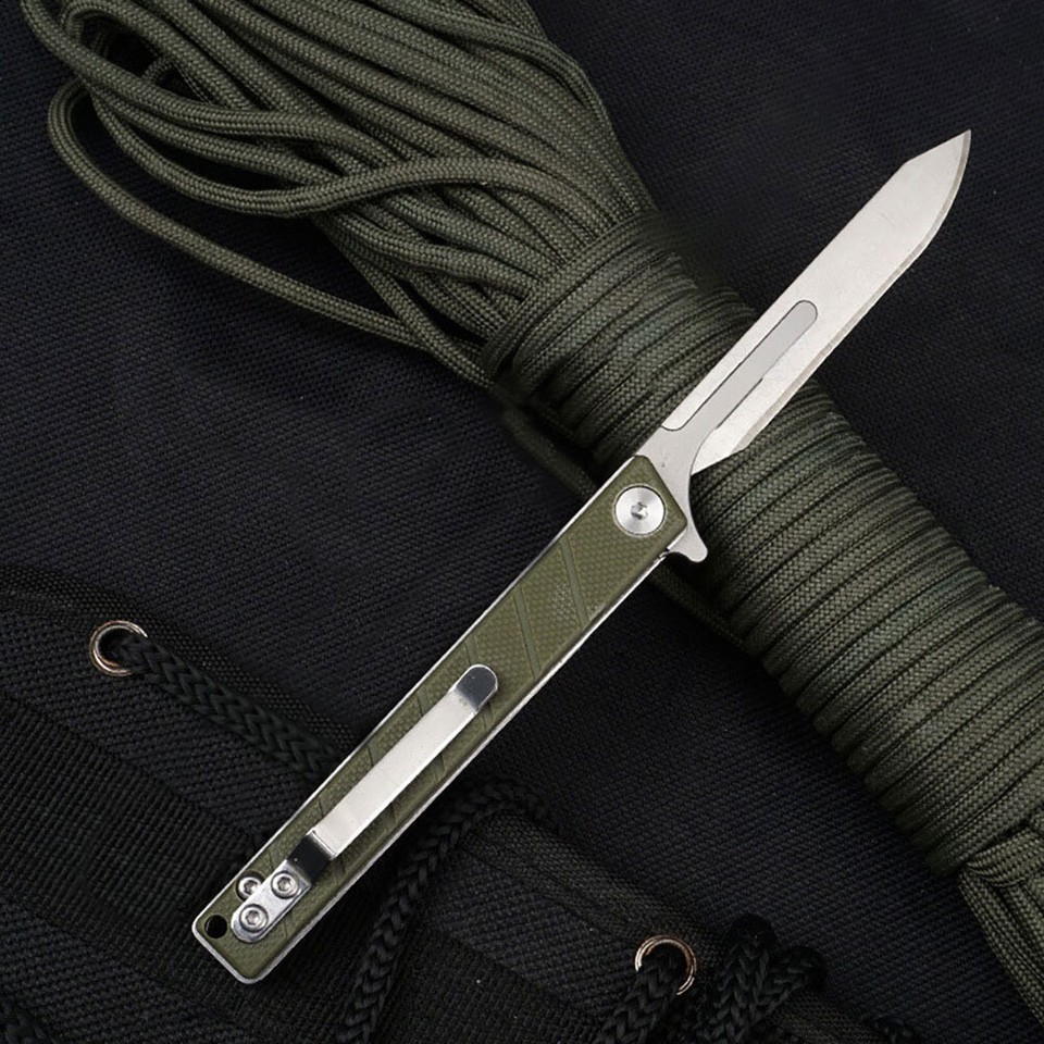 Carbon Fiber Pocket Scalpel Folding Blade Knives Utility Knife Outdoor ...