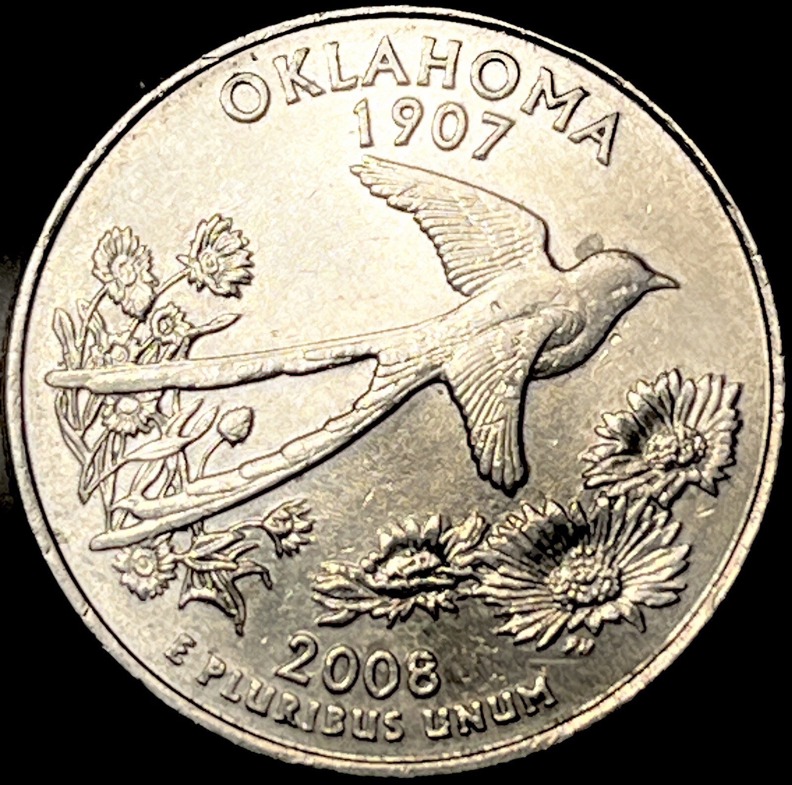 2008 D Oklahoma Quarter: Unusual - Planchet Error Obverse Side Only | eBay
