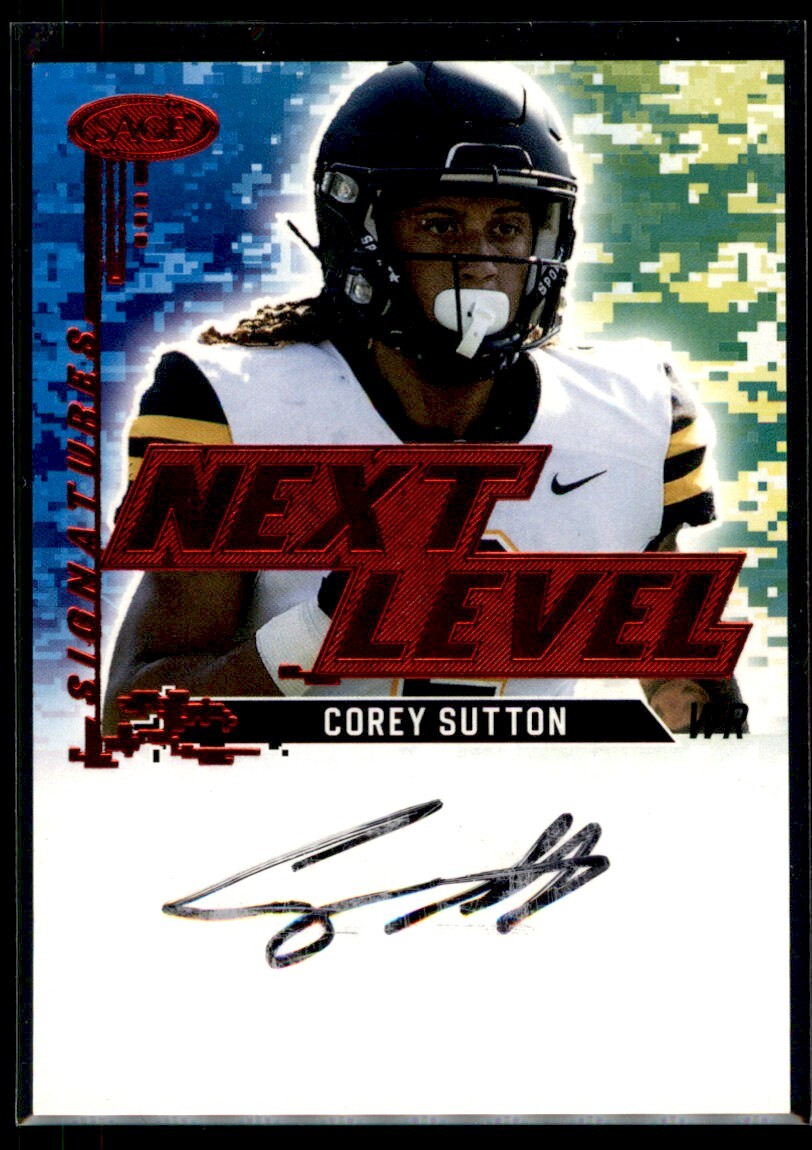Corey Sutton 2022 SAGE HIT Next Level RC Autograph Rookie Auto #NLS-CS ...