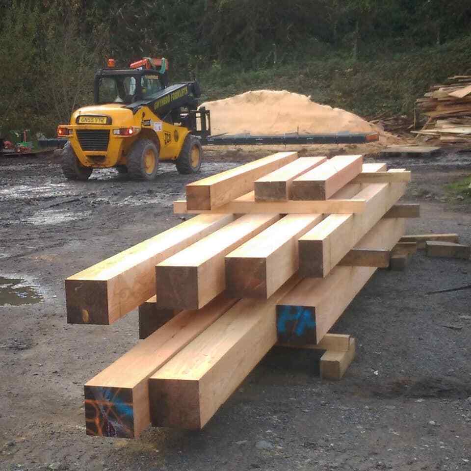 Large timber posts and beams - lintels, timber framing, pegola, self ...