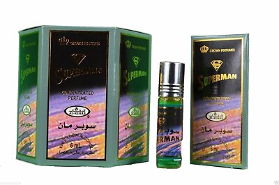 Superman 6ml Al Rehab Oriental Woody Floral Concentrated Attar Box of 6 ...