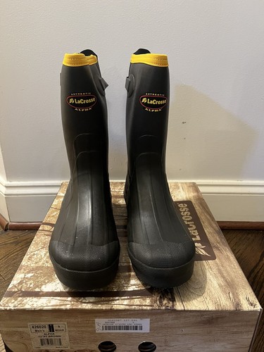 Size 9- Lacrosse Alpha Axel Rubber 12 inch Field Boot 426020 | eBay