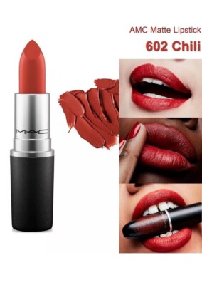 Mac Matte Lipstick CHILI #602 Full Size x 3g / 0.10Oz. In the Box | eBay