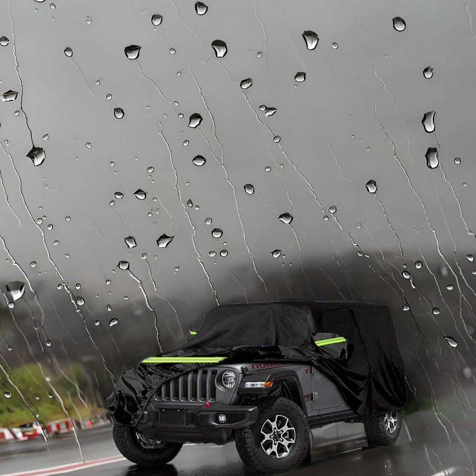 Waterproof Car Cover for Jeep Wrangler 2 Door CJ YJ TJ Dust UV Rain ...