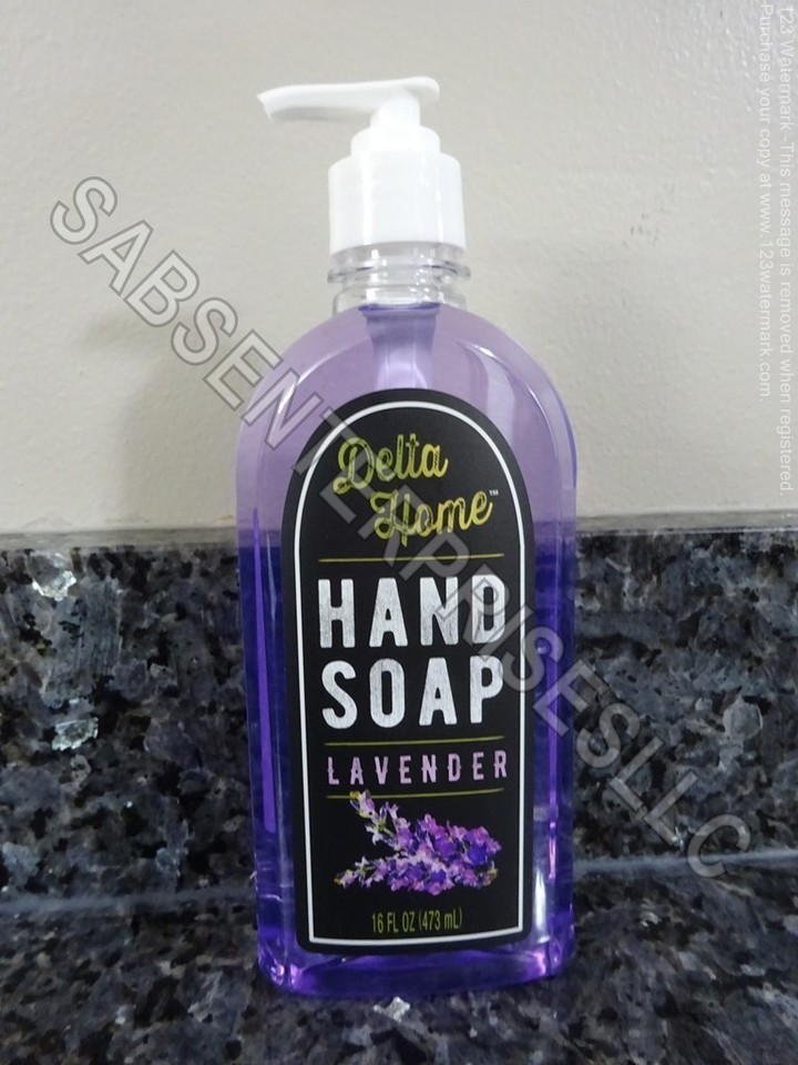 6 Delta Home LAVENDER Scent Liquid Hand Soap Soaps Pump Bottle 16 FL oz ...