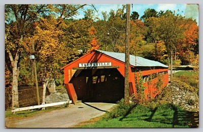 Vintage Taftsville Covered Bridge Vermont Route 4 Postcard | eBay