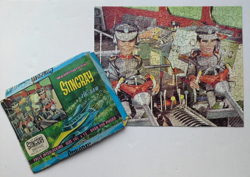 STINGRAY VINTAGE JIGSAW PUZZLE RARE © 1964 WADDINGTON'S On Patrol GERRY ...