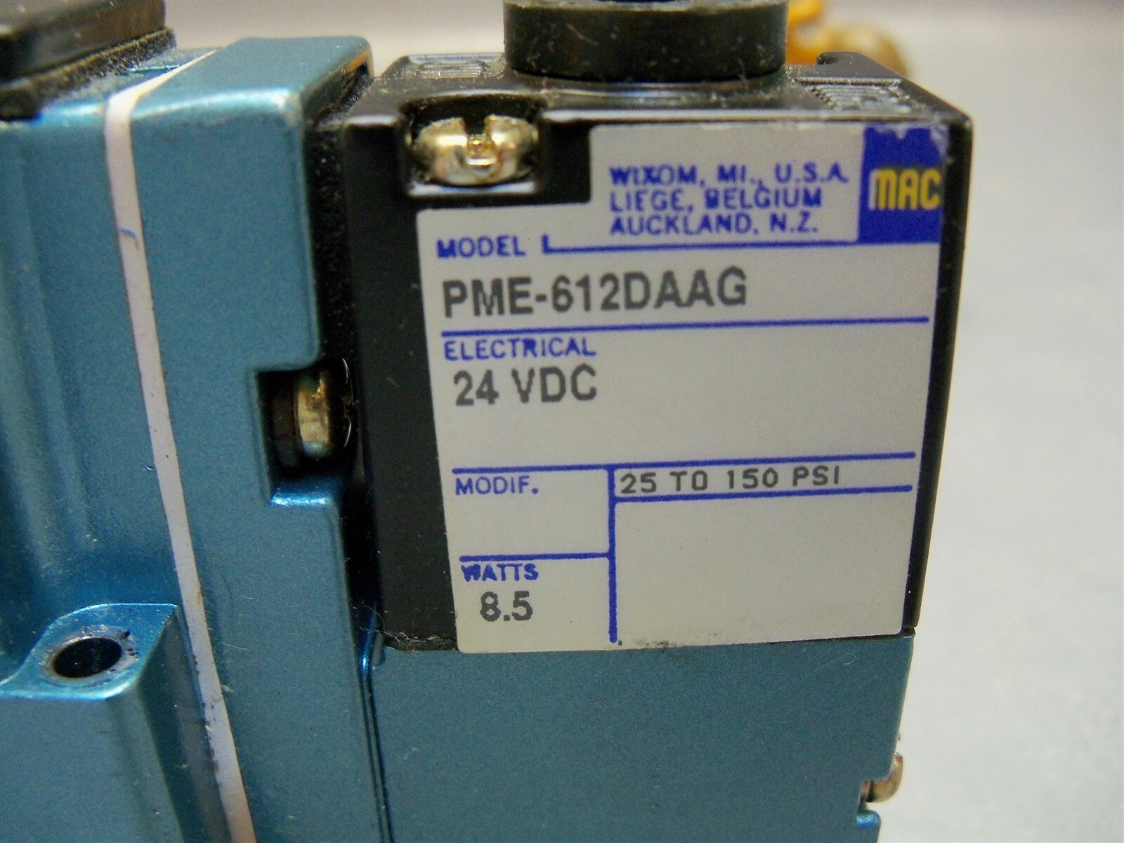 Solenoid Valve w/base 6223C-211-PM-612DA MAC Valve PME-912DAAG | eBay
