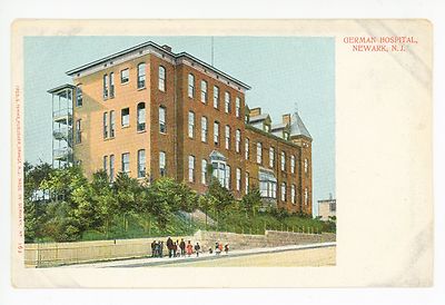 German Hospital NEWARK NJ Antique UDB Postcard 1908 | eBay