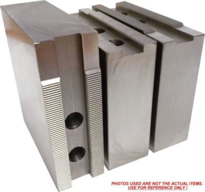 KT-8400F Steel Soft Jaws For a 8" Chuck (Kitagawa, Samchully) ht=4" 3pc ...