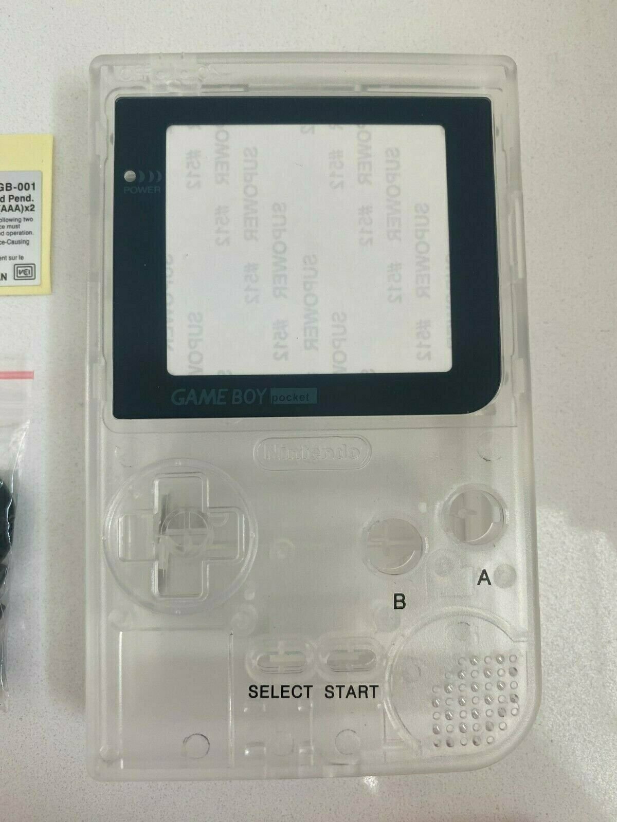 Replacement Housing for Nintendo Game Boy Pocket GBP Shell Transparent ...