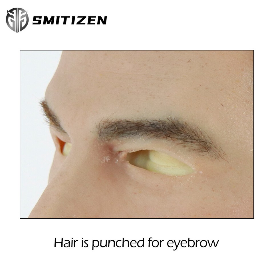 SMITIZEN Silicone Disguise Human Skin Male Mask Thor with Brown Hair ...