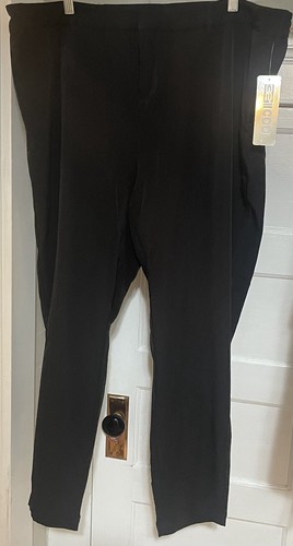 Women’s 32 Degrees Cool Black Pants RN165550 Zippered Lined Pockets 18 ...