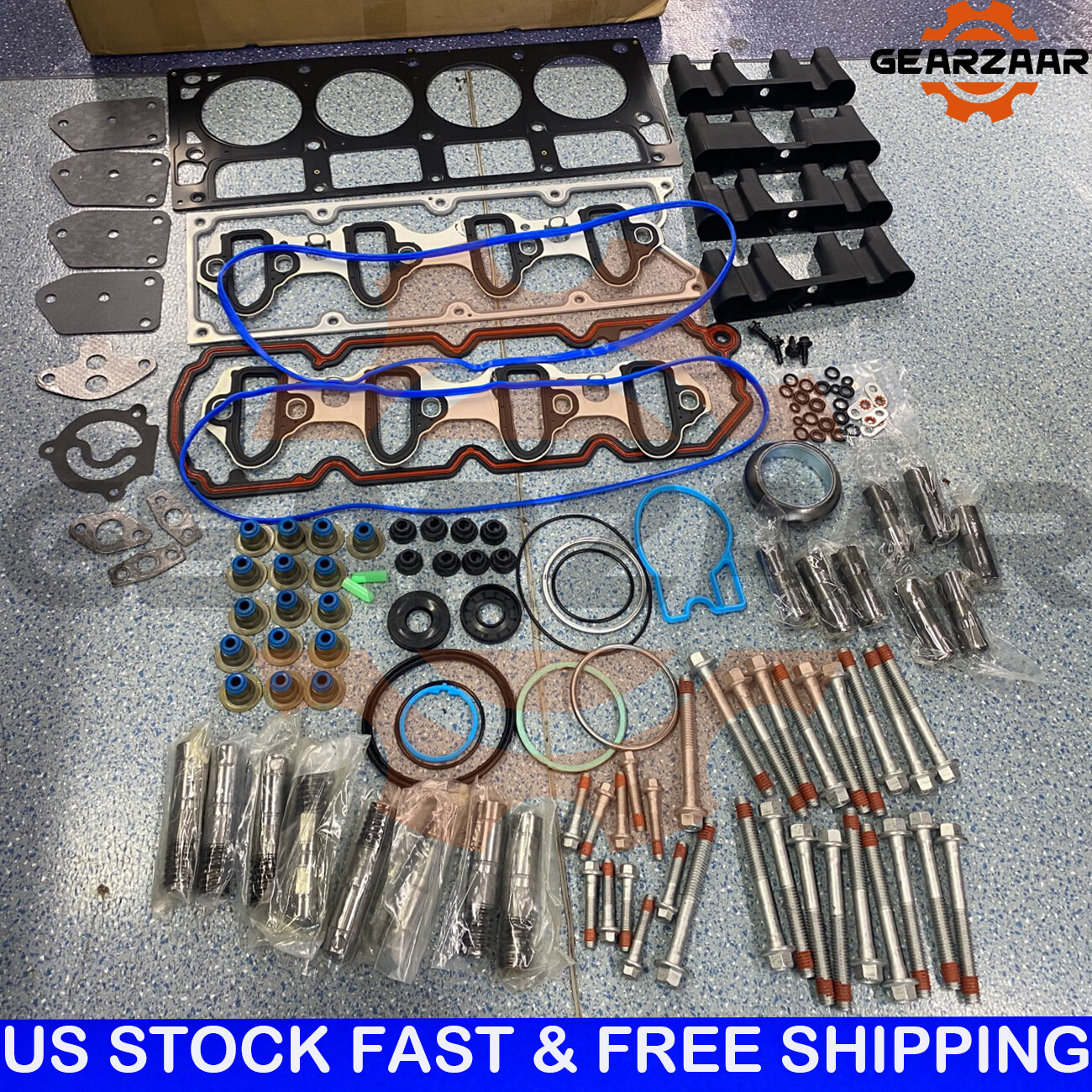 Chevrolet GM 5.3 AFM Lifter Kit Head Gasket Set, Head Bolts Lifters and ...