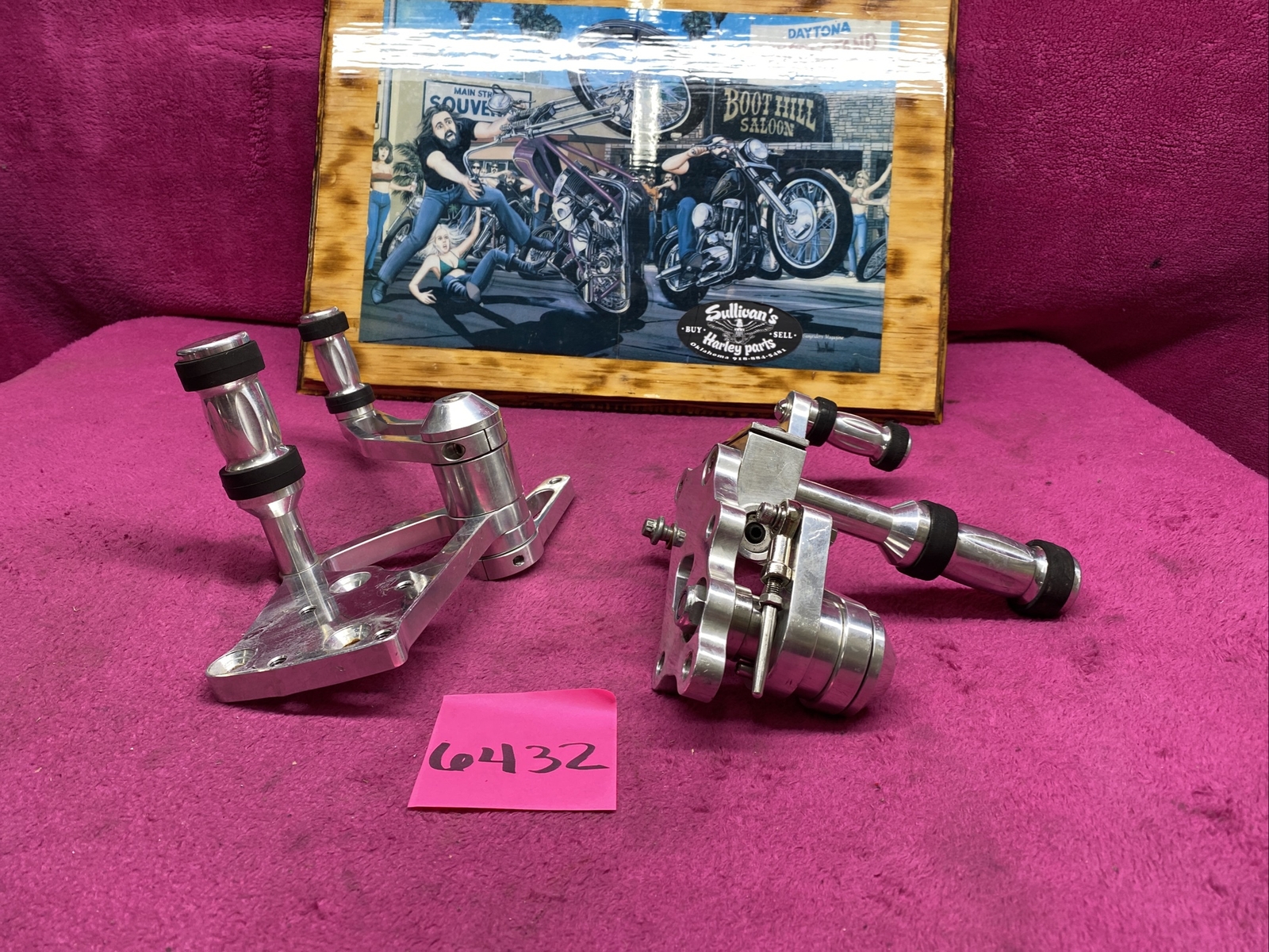 Harley Chopper Forward Control Parts Set Ness Kuryakyn Billet Brake ...