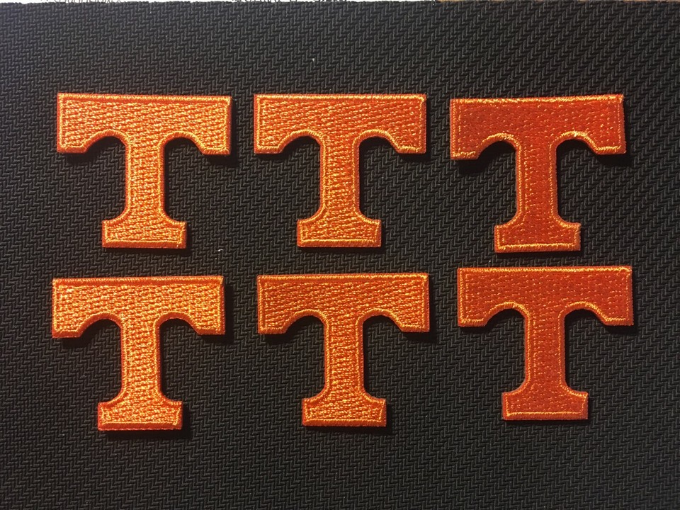 Tennessee patch volunteers vols t patch T patch T 1.5" wide 6 pieces ...