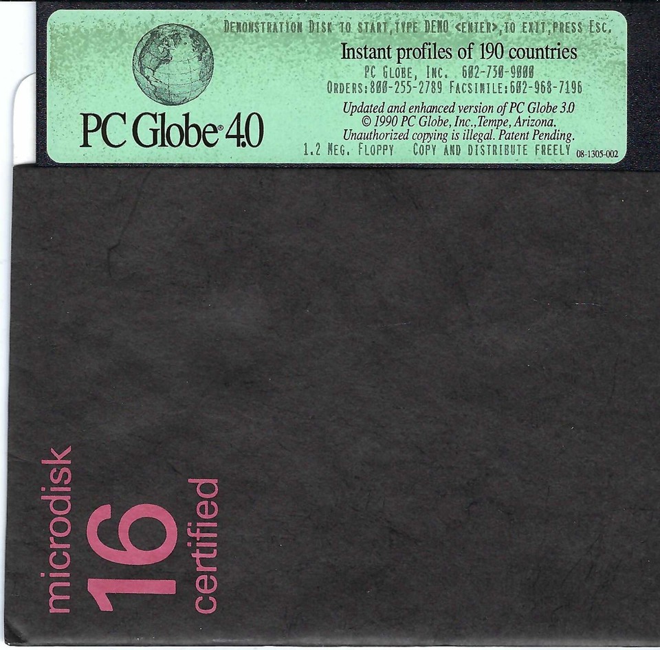 ITHistory (1990) IBM PC Software: PC USA/ PC GLOBE Demos (PC Globe) 5. ...