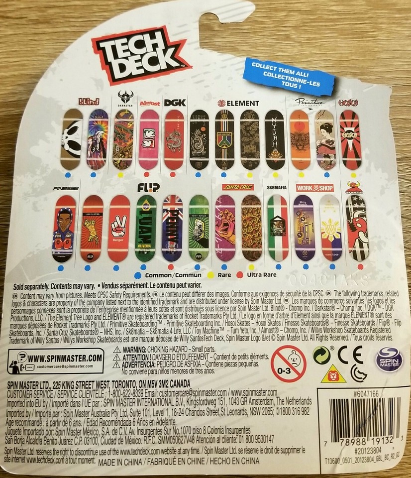 Tech Deck Element Skateboards Rare World Edition Nyjah Huston ...