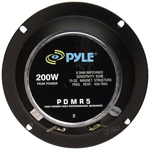 Pyle 5 Inch Woofer Driver - Upgraded 200 Watt Peak High Performance Mid ...