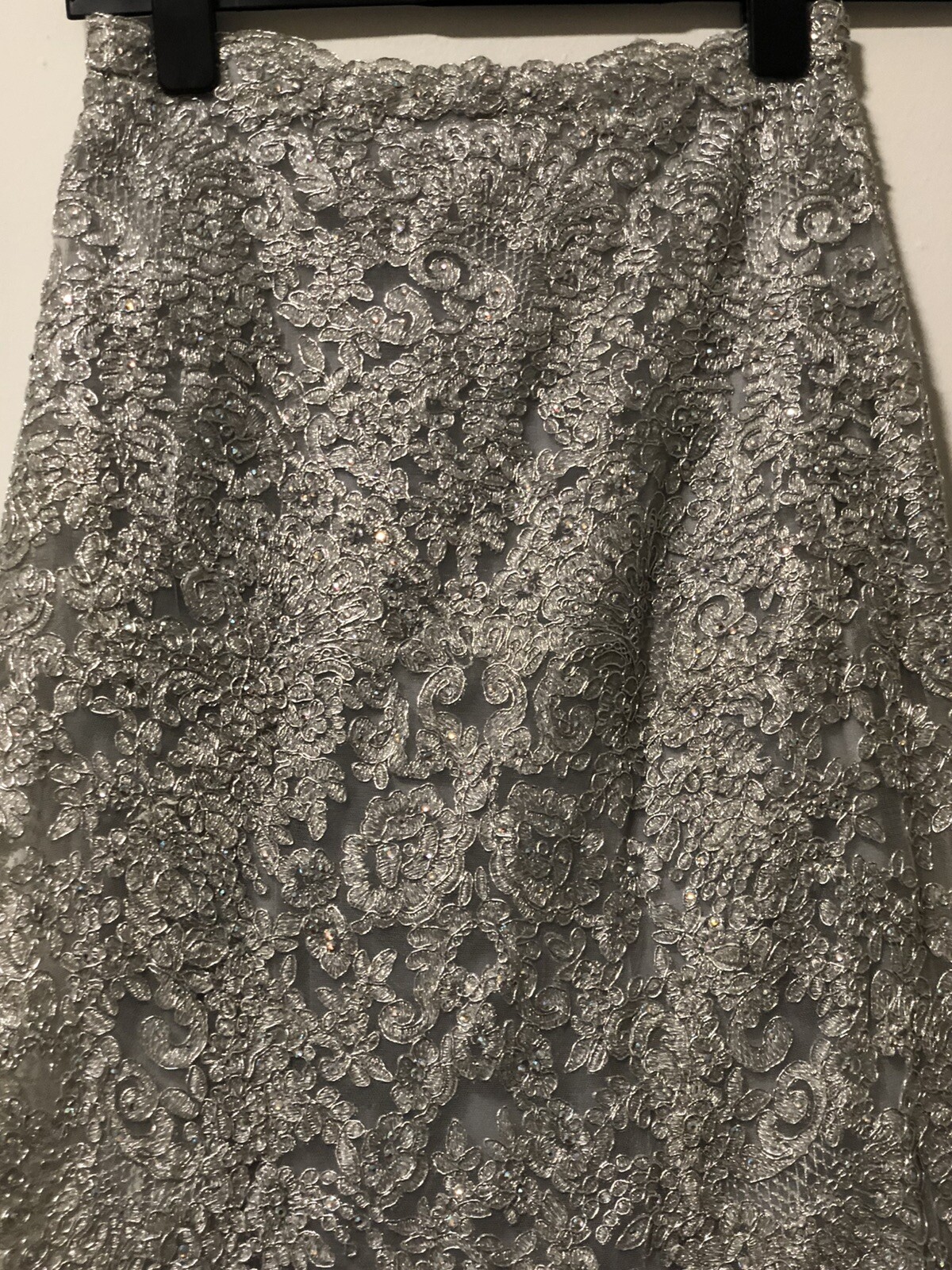 Metallic silver two piece Sherri Hill No 51192 prom dress, mermaid ...