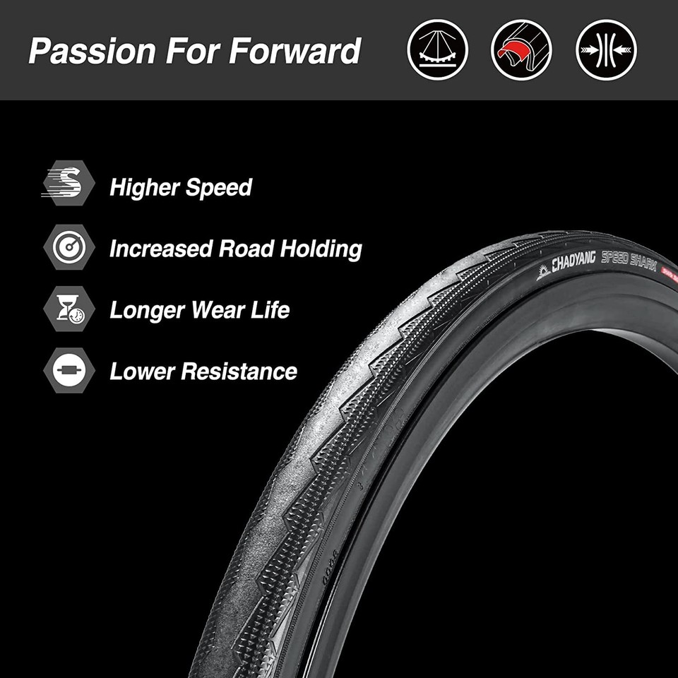700x23C Urban Foldable Bicycle Tire Set Double Tread Puncture ...