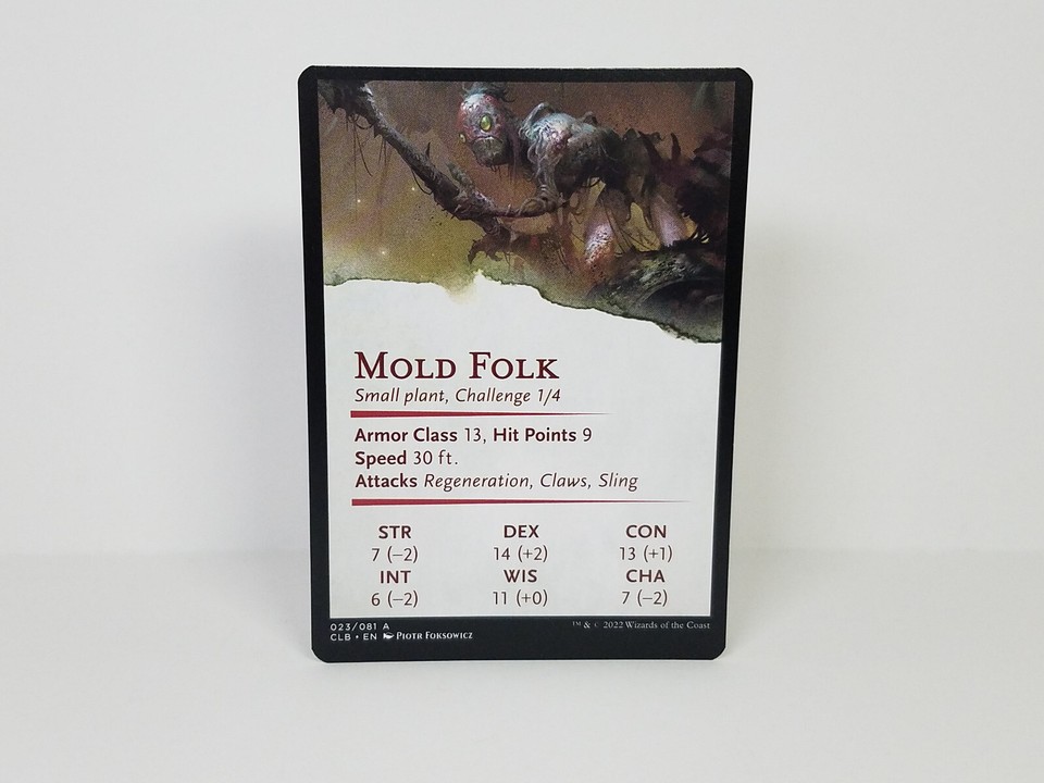 MTG: ASCLB: Battle for Baldur's Gate: #023 Mold Folk - Art Card, Un ...