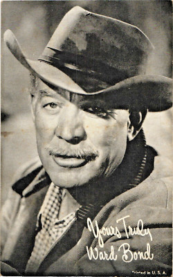 Ward Bond Wagon Train Arcade Trade Card Original Exhibit Western TV ...