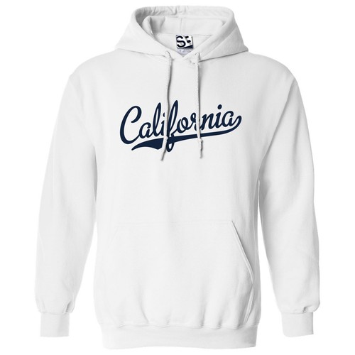 California Script HOODIE Cali Baseball Sports Team Jersey Mens Hooded ...