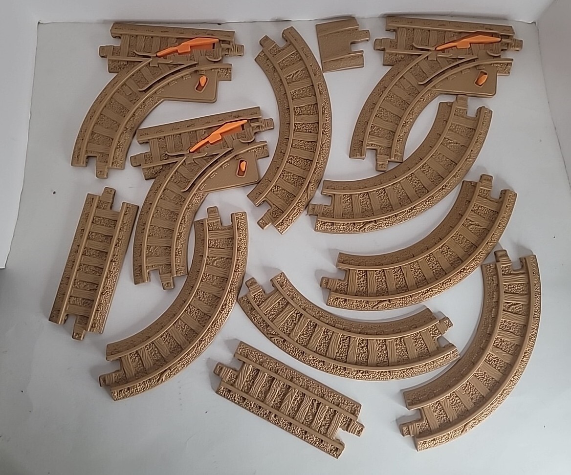 Fisher Price Geo Trax Geotrax Train Track Mixed 12 Piece Lot | eBay