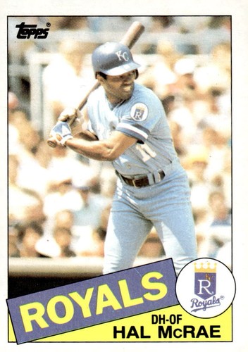 1985 Topps #773 Hal McRae - Kansas City Royals | eBay