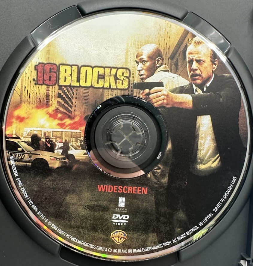 16 Blocks DVD Widescreen Edition Bruce Willis Mos Def David Morse 2006 ...