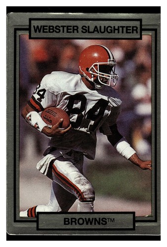 Webster Slaughter #49 1990 Action Packed Cleveland Browns | eBay