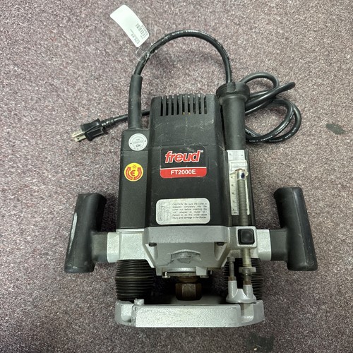 Freud Variable Speed Plunge Router 1/2" FT-2000E Spain 3-1/4 HP Tested ...