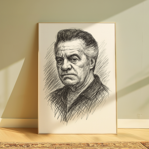 PAULIE WALNUTS GUALTIERI THE SOPRANOS DRAWING PRINT PORTRAIT SKETCH 8 ...