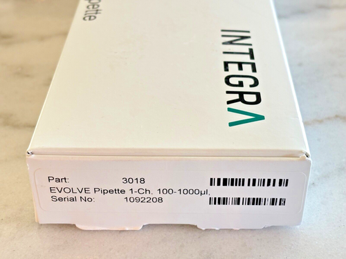 New Sealed Box - INTEGRA Biosciences EVOLVE Manual Pipette 3018 1-Ch ...