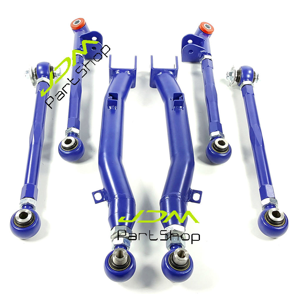 Front Rear Lateral Trailing Control Arms for Subaru Impreza WRX STi GD ...