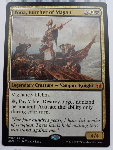 MTG Vona, Butcher of Magan Ixalan 231/279 Regular Mythic for sale ...
