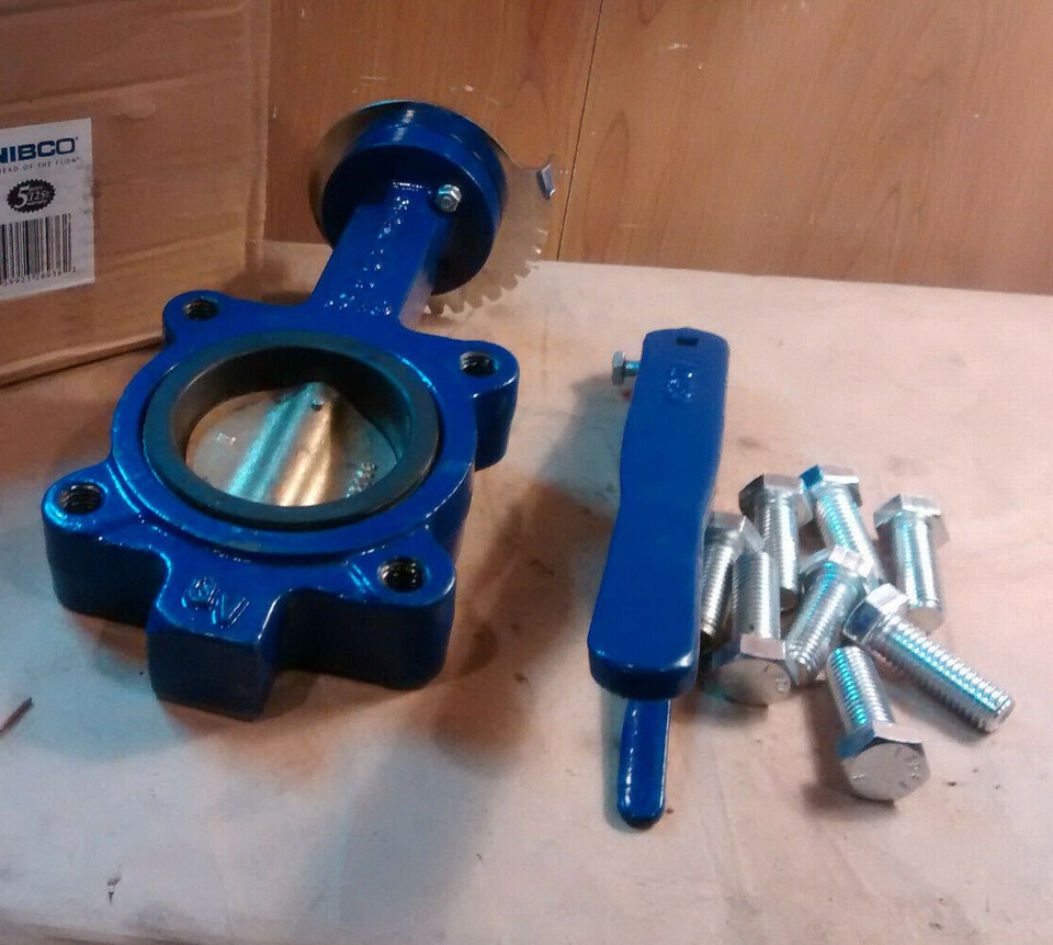 Nibco N200235LH 3 Lug Butterfly Valve 3" Dead End Service 200 PSI EPDM ...