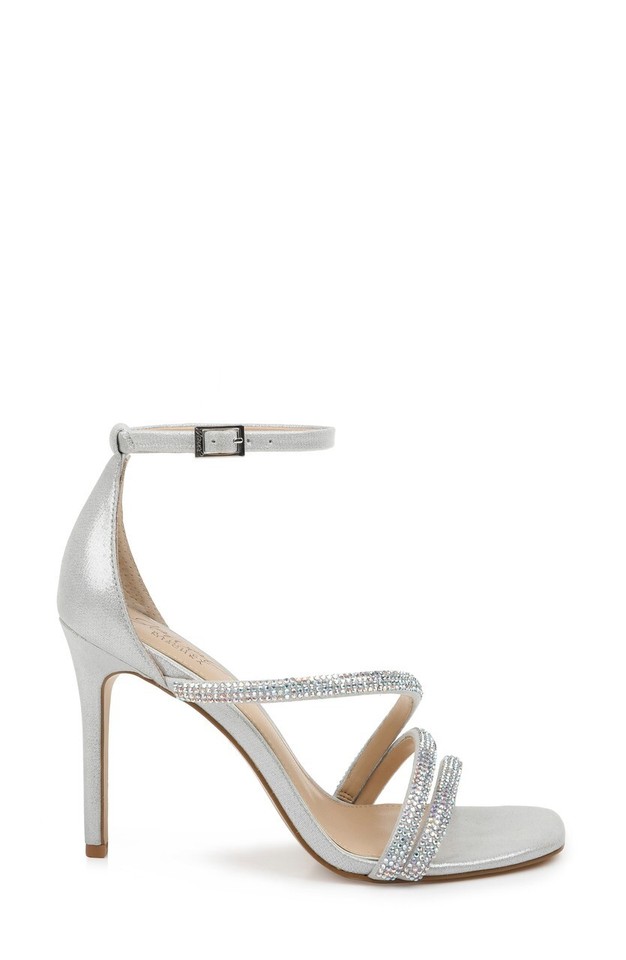 Jewel Badgley Mischka Brand Naylor Strappy Evening Shoe Size 8 Womens ...